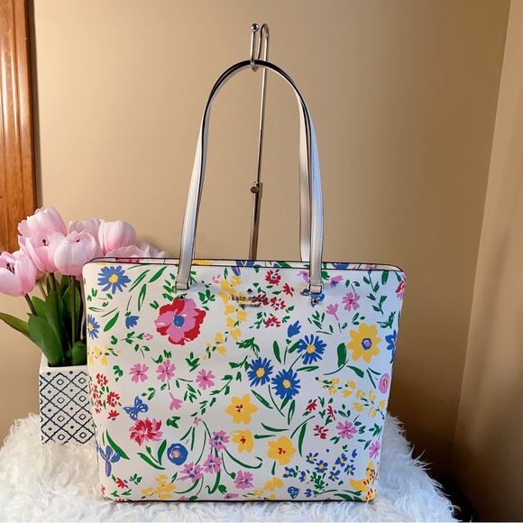 kate spade | Bags | Kate Spade Perfect New England Floral Printed Large ...